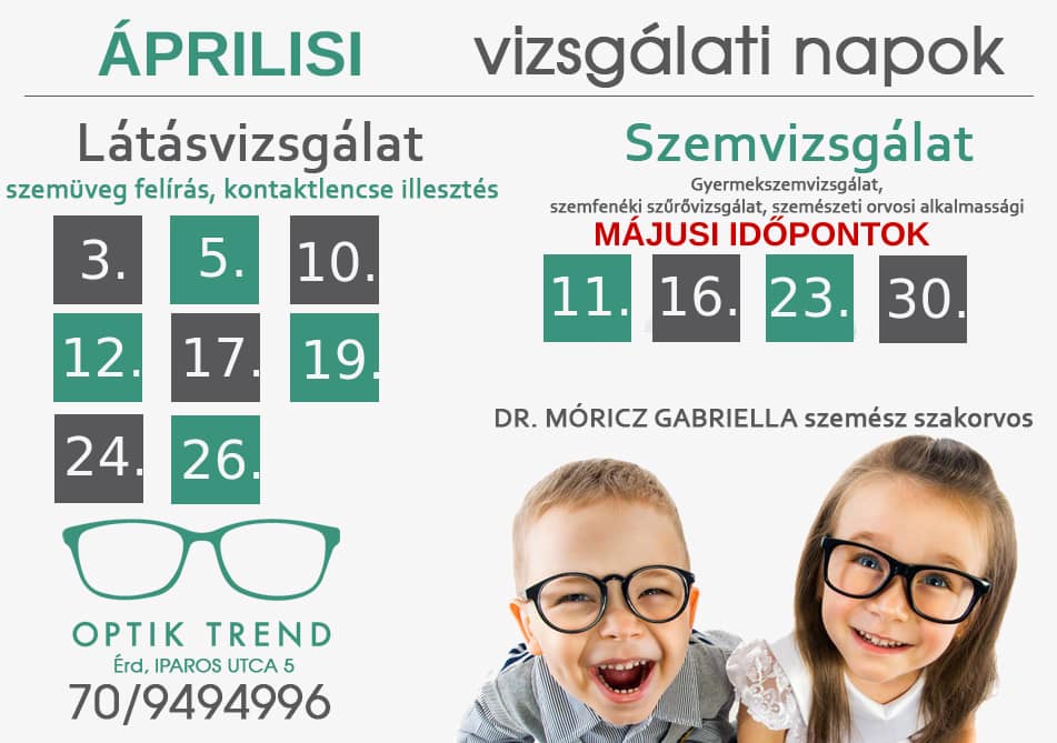 OptikTrend – OptikTrend Érd Optika és Szemészet